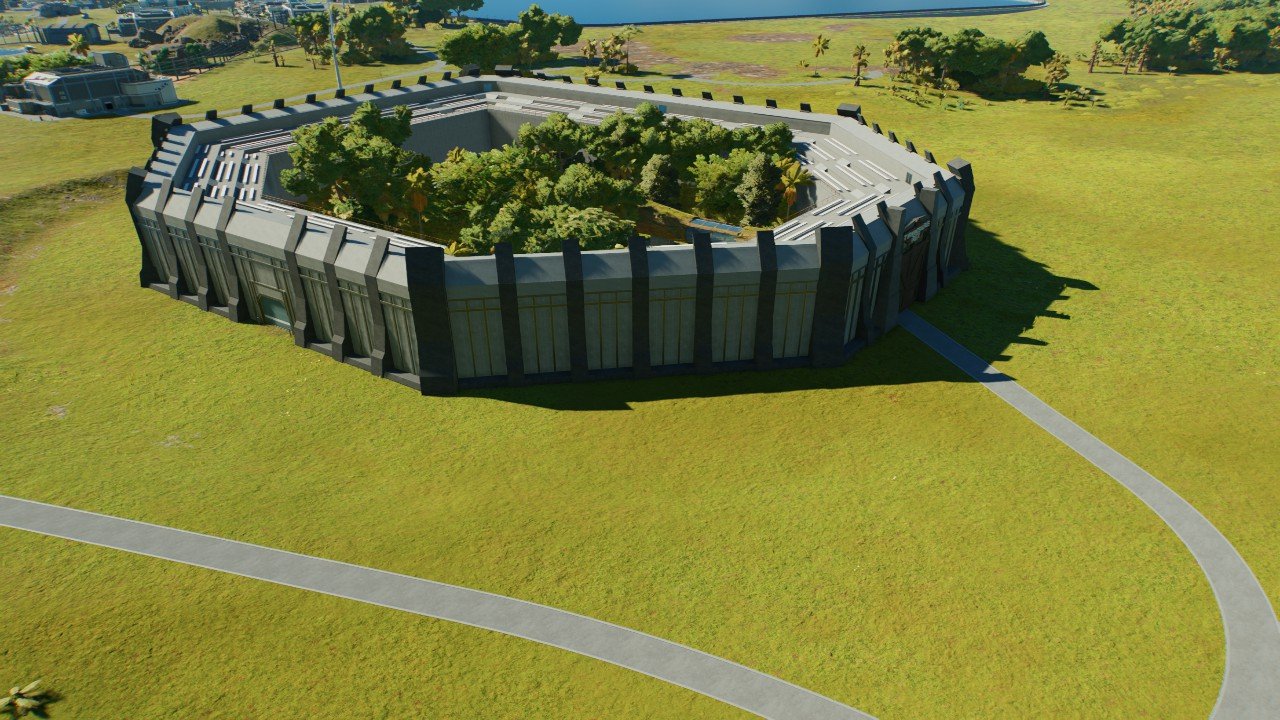 T-rex Paddock - Jurassic World Evolution 3 creation - Frontier Workshop