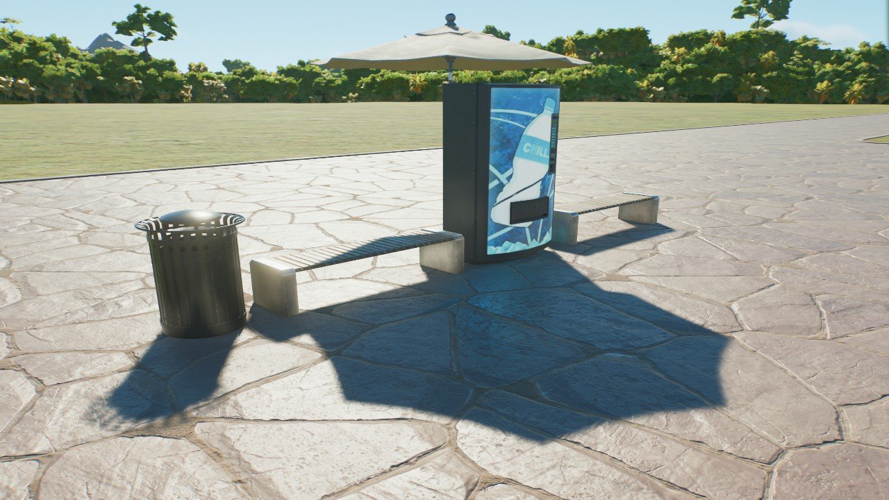Small bench - Jurassic World Evolution 3 creation - Frontier Workshop