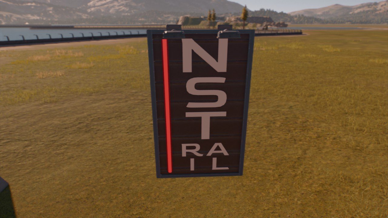 Nagase Space Tek Rail Sign - Workshop - Jurassic World Evolution 3