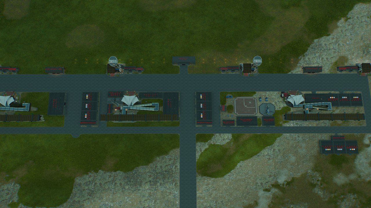 Town: Double-Path Layout (Wide) - Workshop - Jurassic World Evolution 3