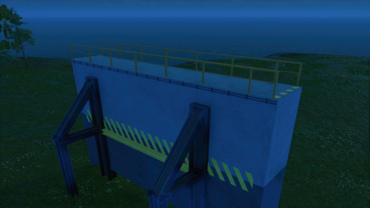 High Sec Wall Segment (No Towers) - Workshop - Jurassic World Evolution 3