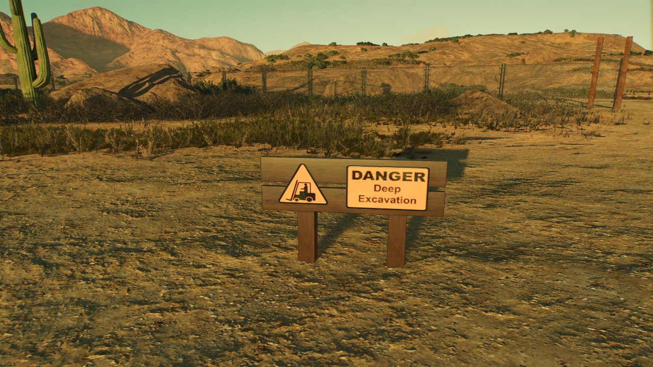 Excavation zone sign - Workshop - Jurassic World Evolution 3