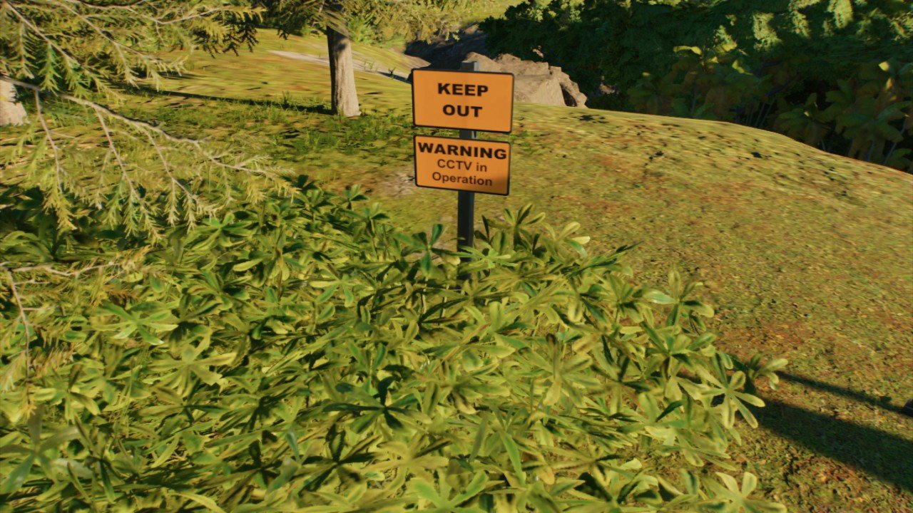 KEEP OUT Sign. - Workshop - Jurassic World Evolution 3