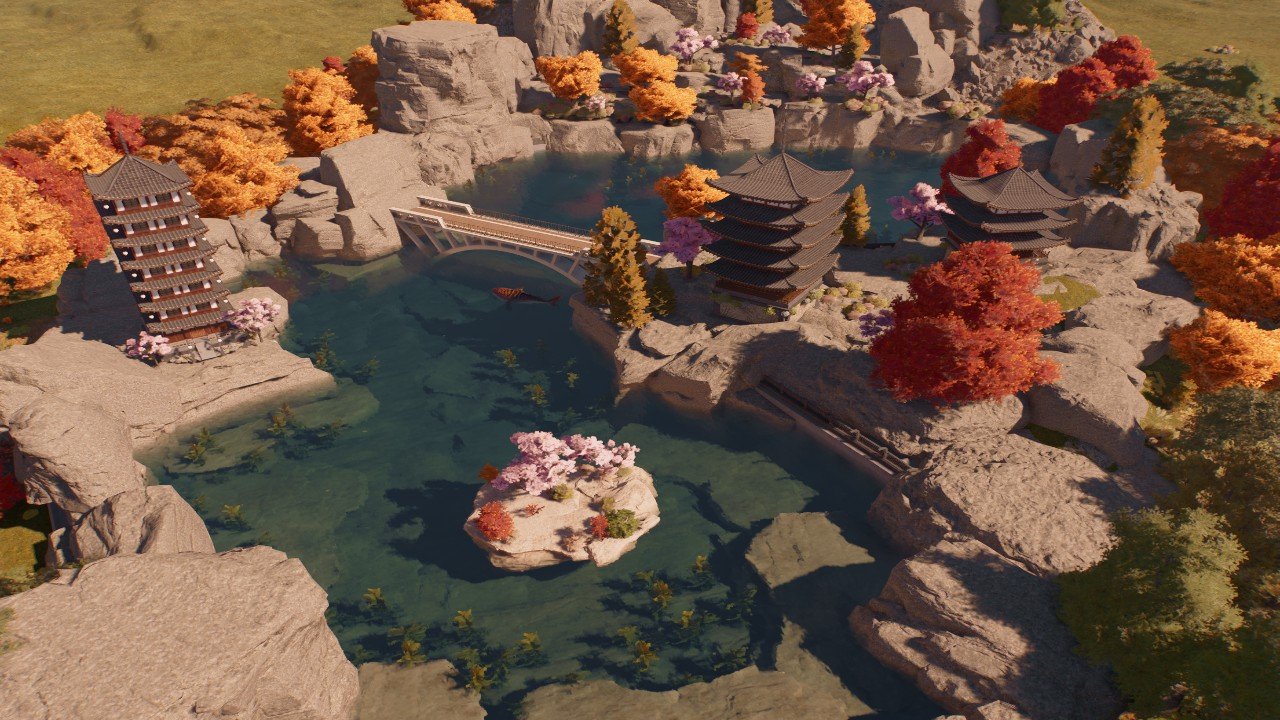 Japanese natural lagoon - Jurassic World Evolution 3 creation ...