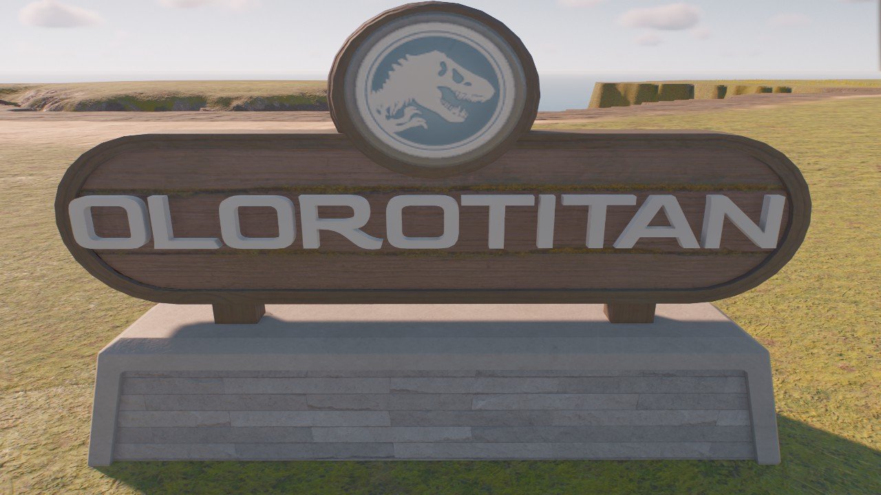 Olorotitan sign - Workshop - Jurassic World Evolution 3