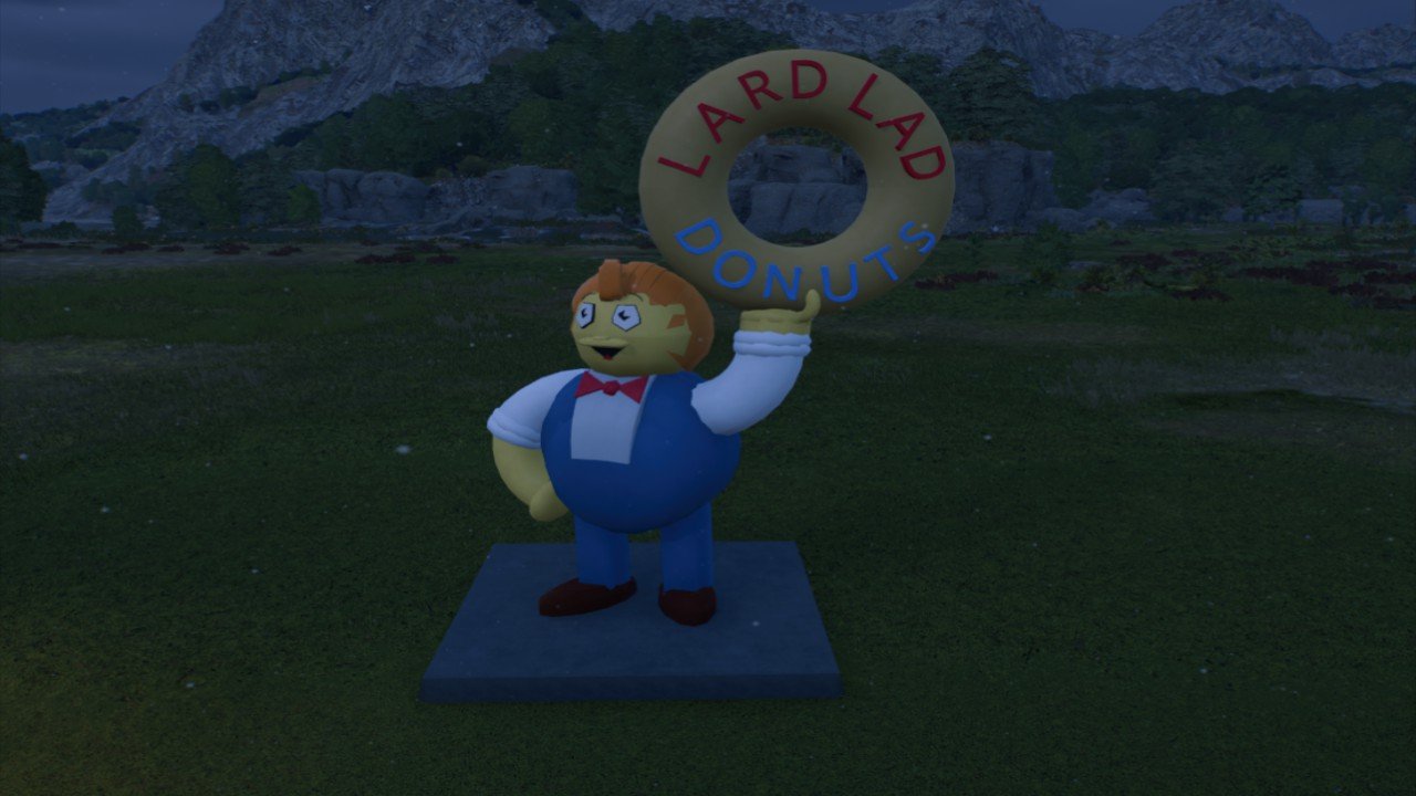 Lard Lad Donuts Statue - Workshop - Jurassic World Evolution 3