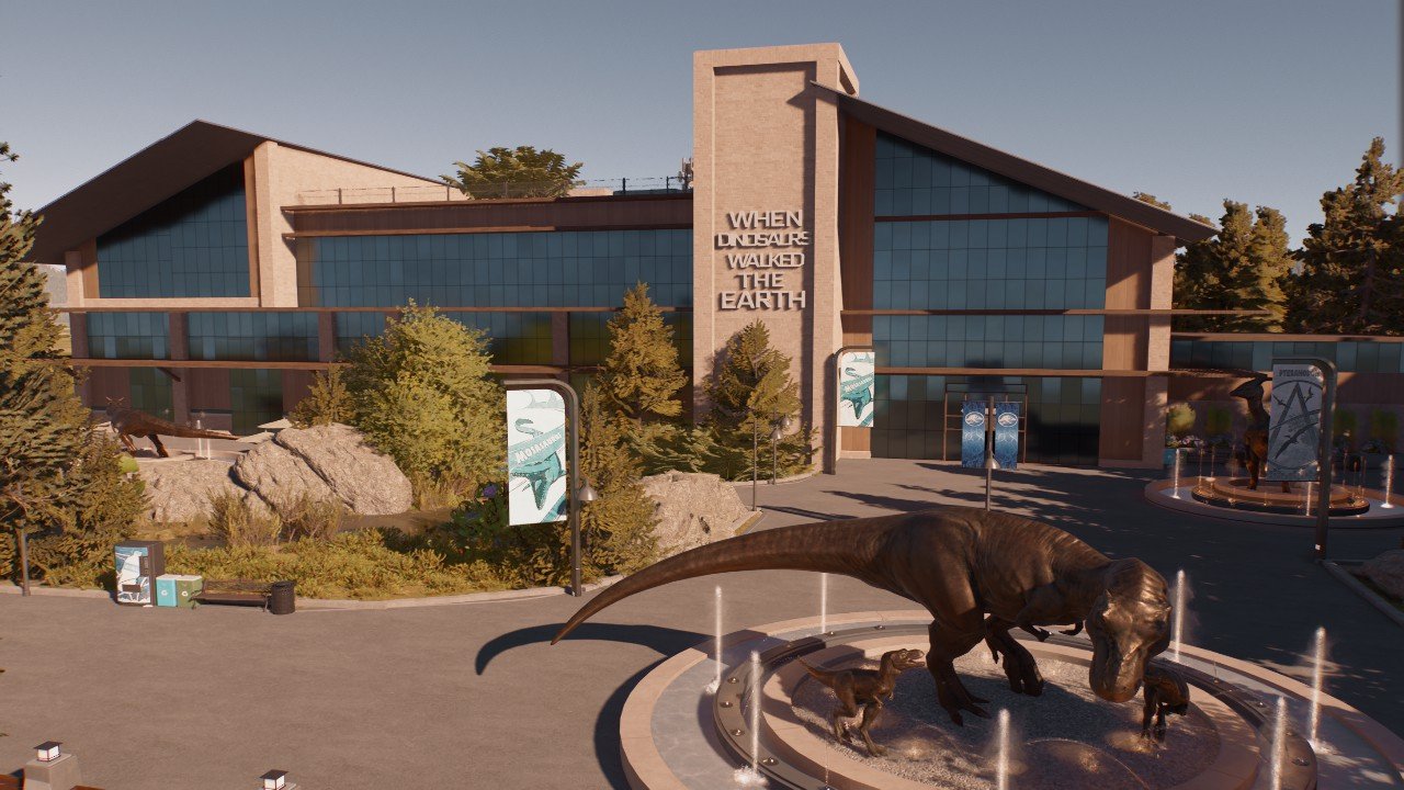 Modern Zoo Entrance Pt1 - Workshop - Jurassic World Evolution 3