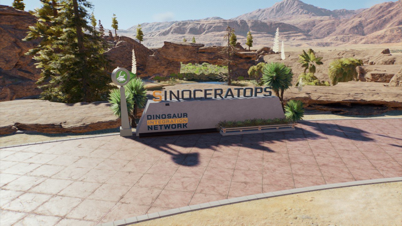 Sign Sinoceratops - Workshop - Jurassic World Evolution 3