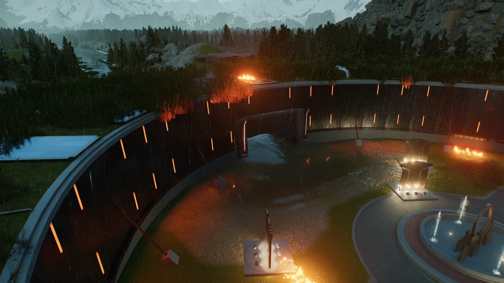 Biosyn Valley after the burn - Workshop - Jurassic World Evolution 3