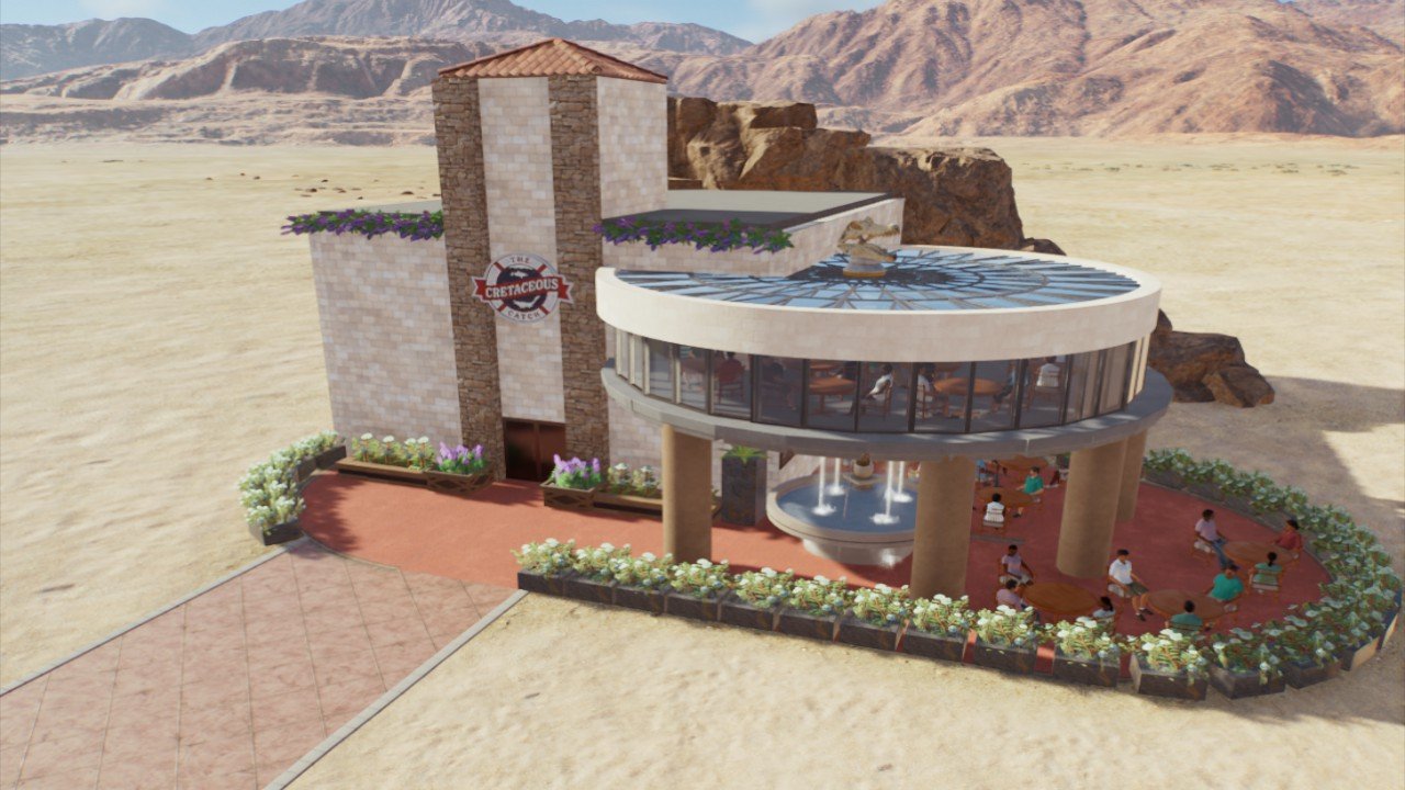 EVOLUTION SQUARE AMENITY - Workshop - Jurassic World Evolution 3