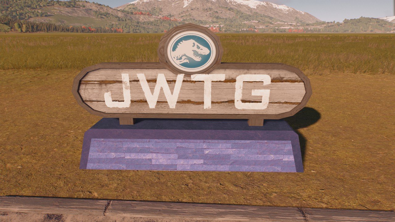 Basic JWTG sign - Workshop - Jurassic World Evolution 3