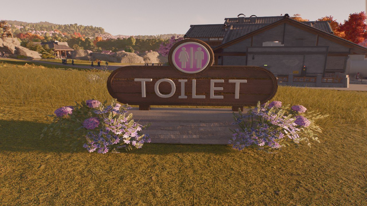 Asia Toilet Sign - Workshop - Jurassic World Evolution 3