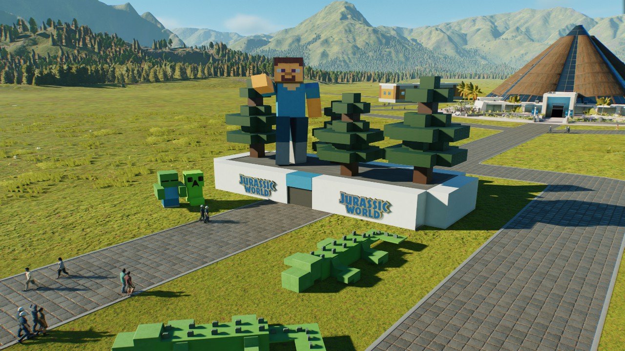 Minecraft Entrance - Workshop - Jurassic World Evolution 3