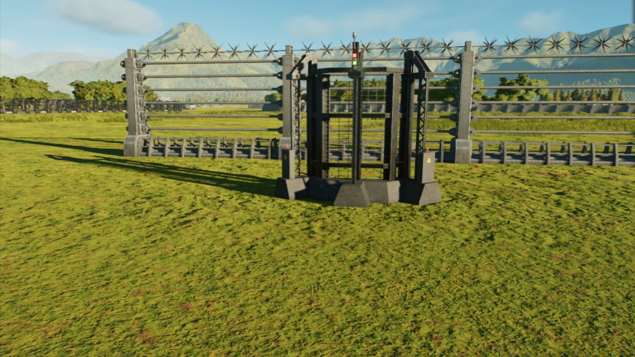 Small Steel Fence Corner Type A - Workshop - Jurassic World Evolution 3