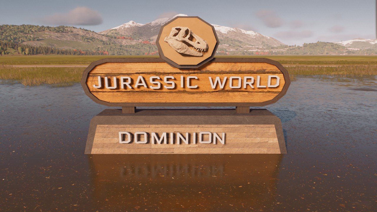 Basic Dominion Sign - Workshop - Jurassic World Evolution 3