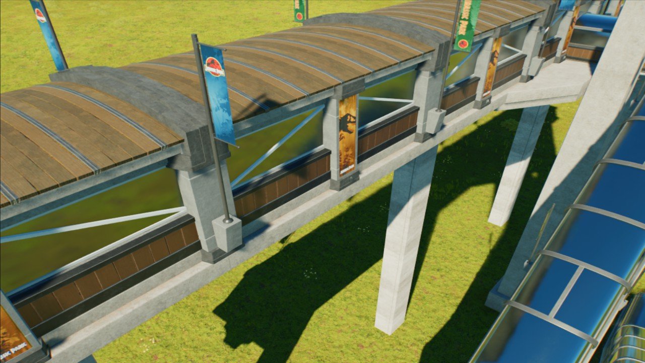 Monorail Station (JP Banners) - Workshop - Jurassic World Evolution 3