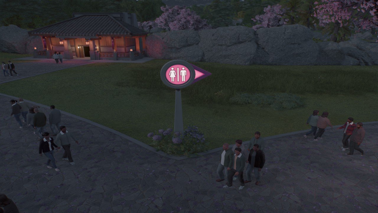 Asia Toilet Sign - Workshop - Jurassic World Evolution 3