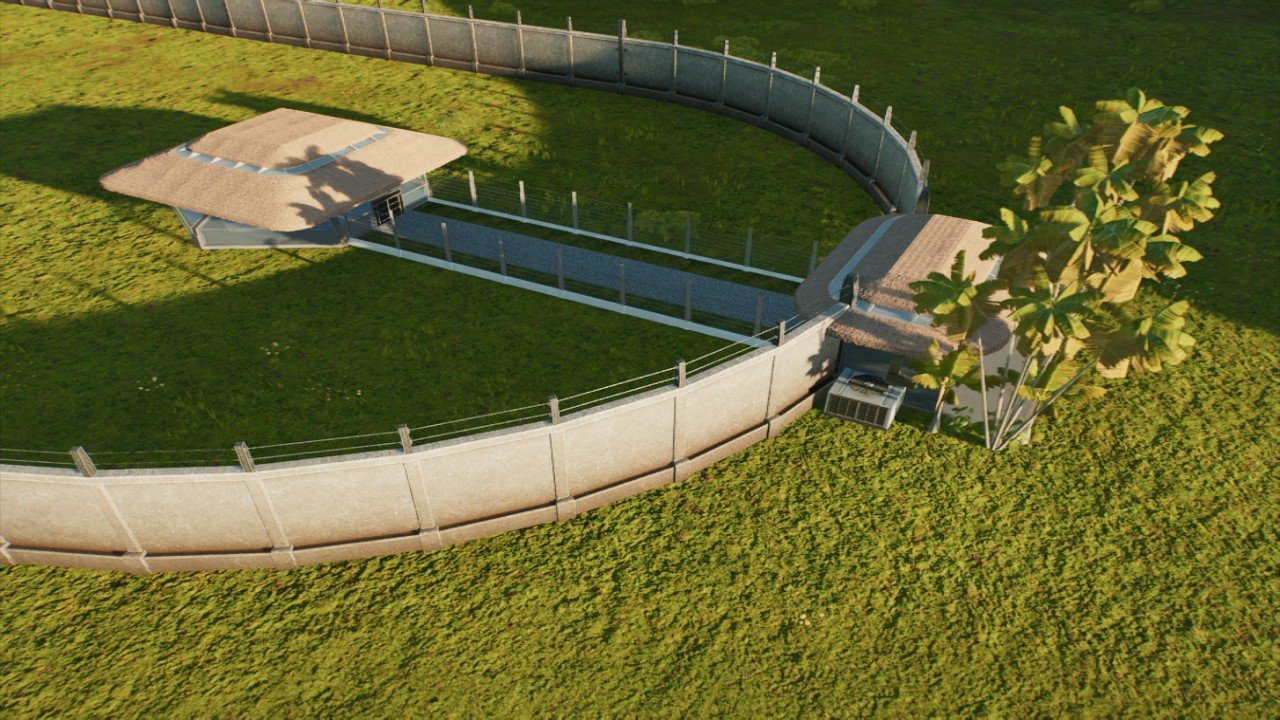 Viewing Gallery with Fenced Walkway - Workshop - Jurassic World Evolution 3