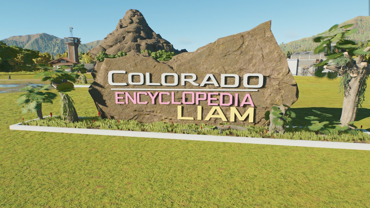COLORADO SIGN - ENCYCLOPEDIA LIAM - Workshop - Jurassic World Evolution 3