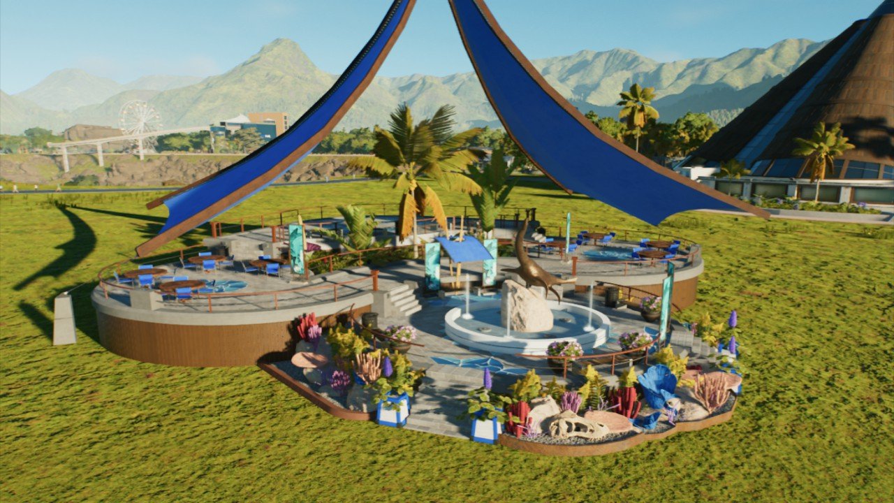 Multi Tiered Lagoon Seating - Workshop - Jurassic World Evolution 3