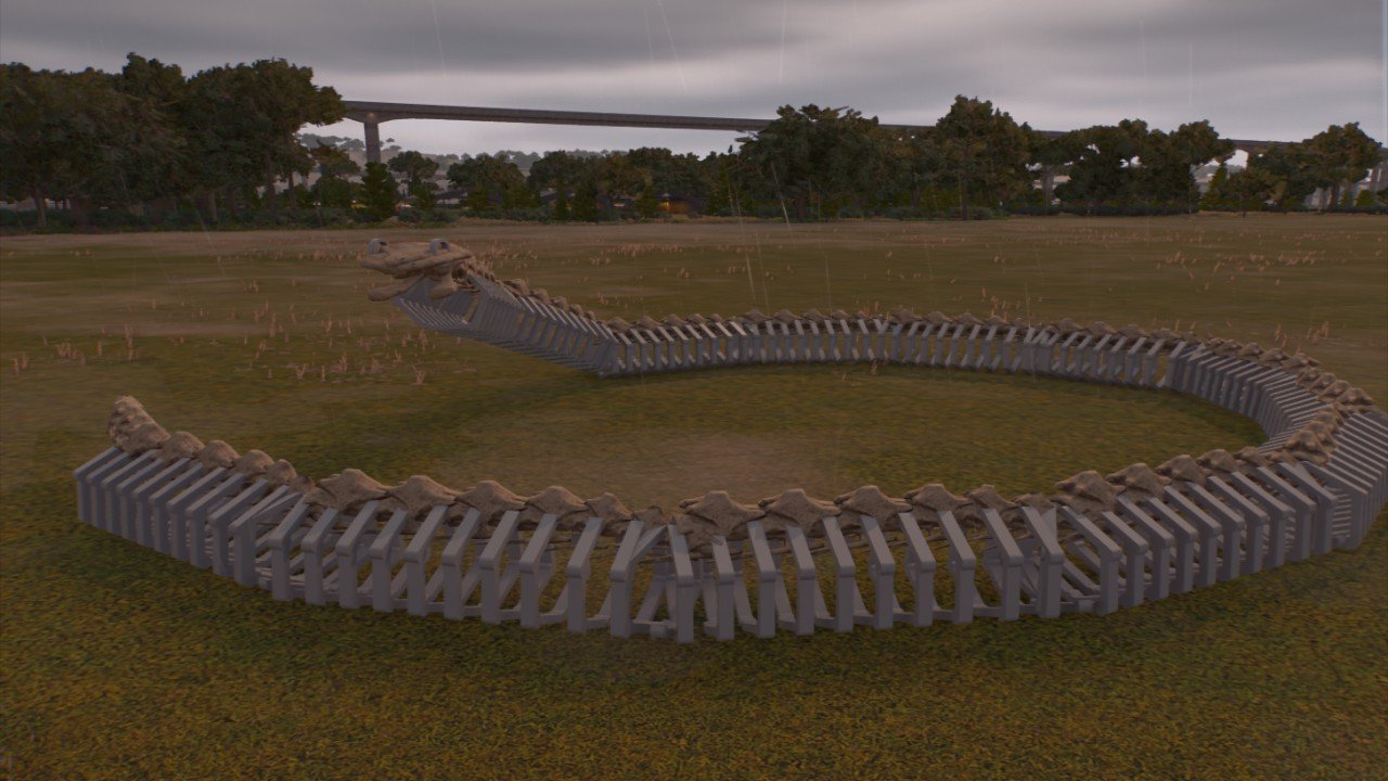 Titanoboa fossil for EVO gcp - Workshop - Jurassic World Evolution 3