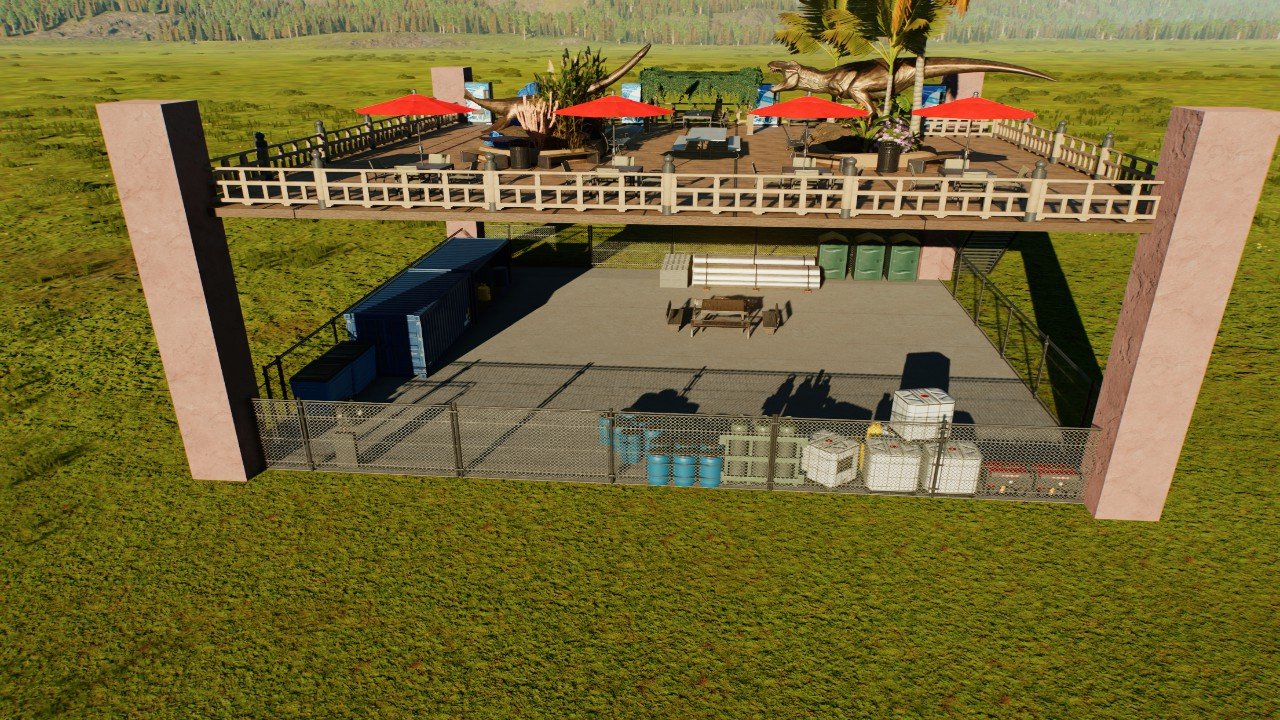 Decorative high-staged plaza - Workshop - Jurassic World Evolution 3