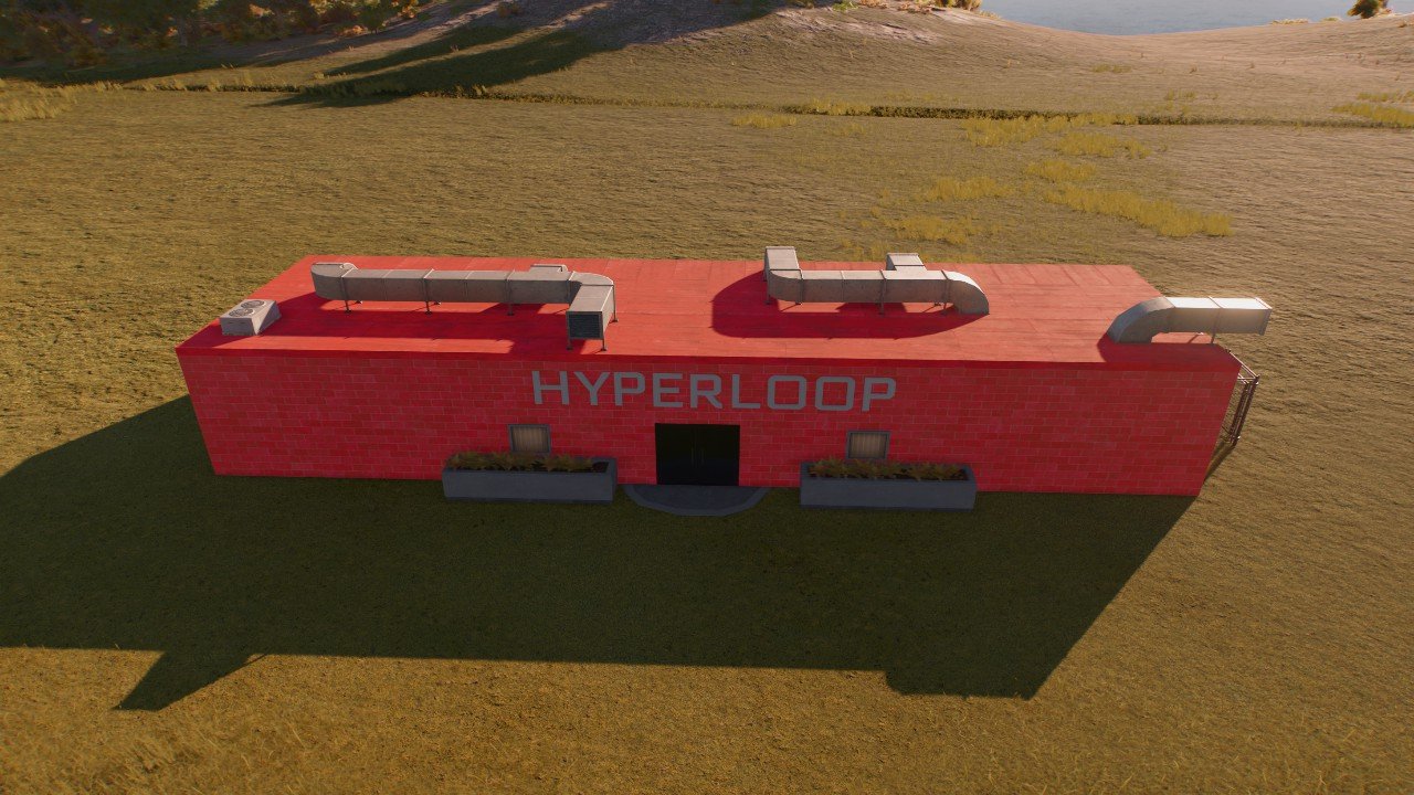Hyperloop Arrival point - Jurassic World Evolution 3 creation - Frontier Workshop