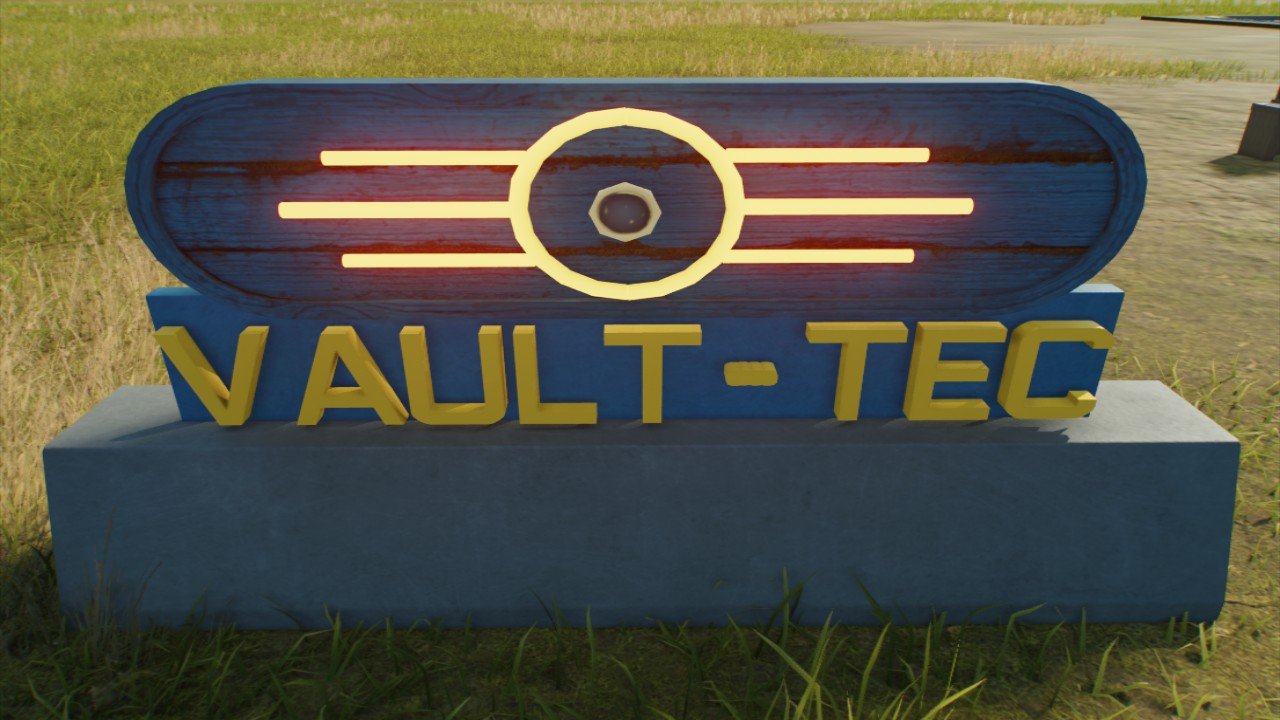 Vault-Tec Sign - Workshop - Jurassic World Evolution 3