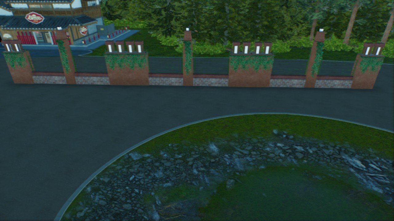 A Brown fence with plants - Workshop - Jurassic World Evolution 3