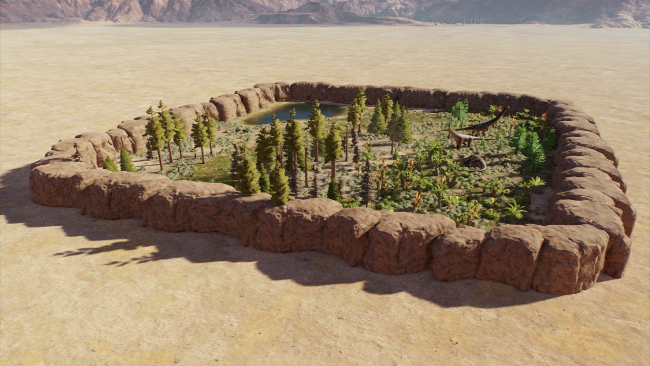 Large Rock Enclosure - Workshop - Jurassic World Evolution 3