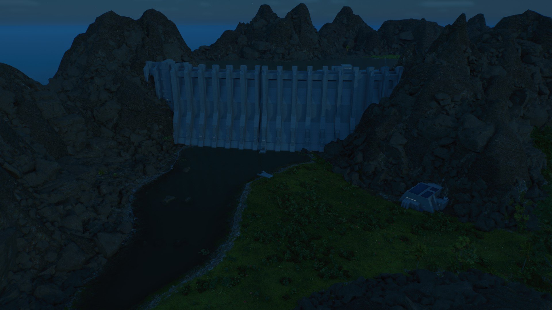 Custom map with large dam - Workshop - Jurassic World Evolution 3