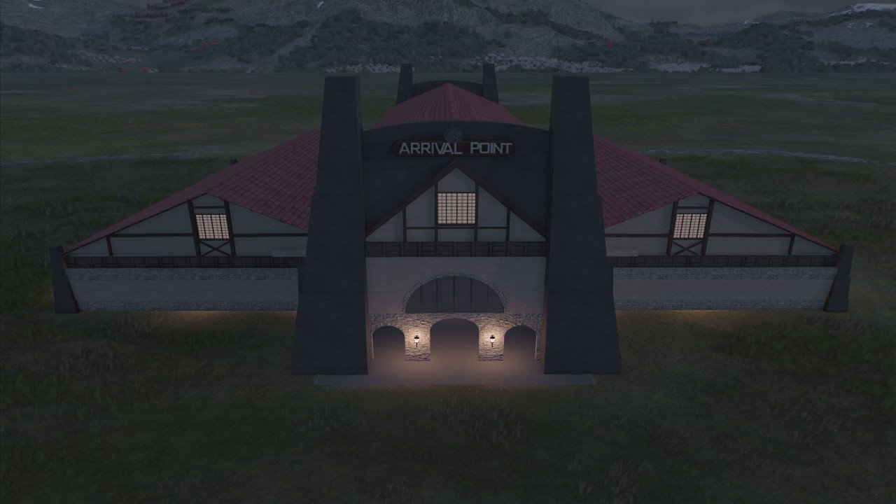 German Hall Arrival Point - Workshop - Jurassic World Evolution 3