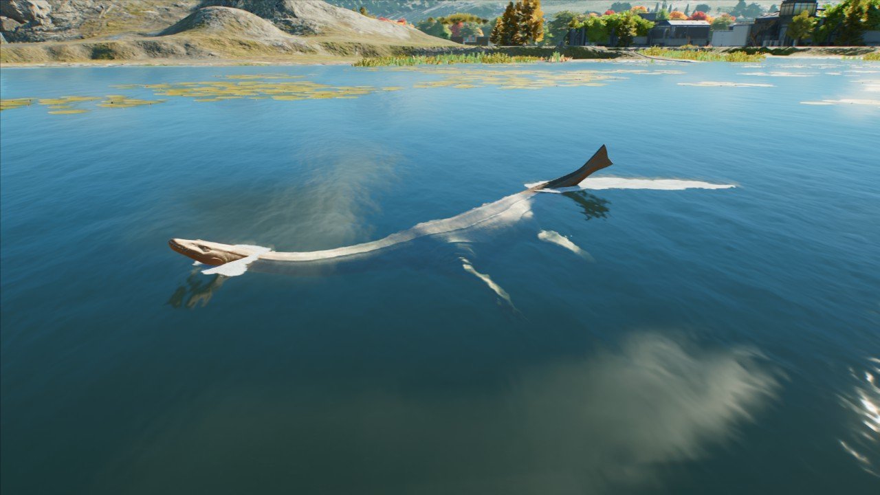 Attenborosaurus deep water statue - Workshop - Jurassic World Evolution 3