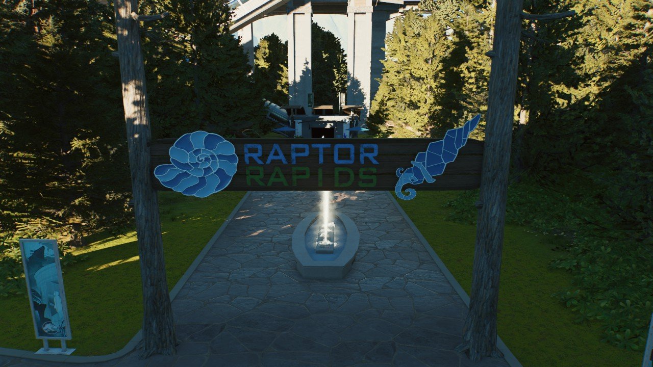 Raptor rapids sign - Workshop - Jurassic World Evolution 3