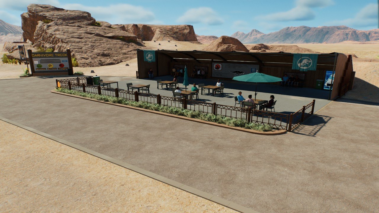 Guest waiting shade - Workshop - Jurassic World Evolution 3