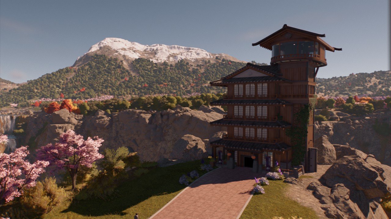 Japan Styled Viewing Platform - Workshop - Jurassic World Evolution 3