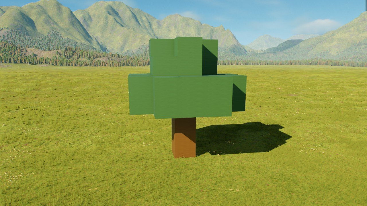 Minecraft Oak tree - Workshop - Jurassic World Evolution 3