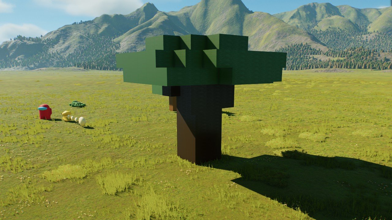 Minecraft dark Oak tree - Workshop - Jurassic World Evolution 3