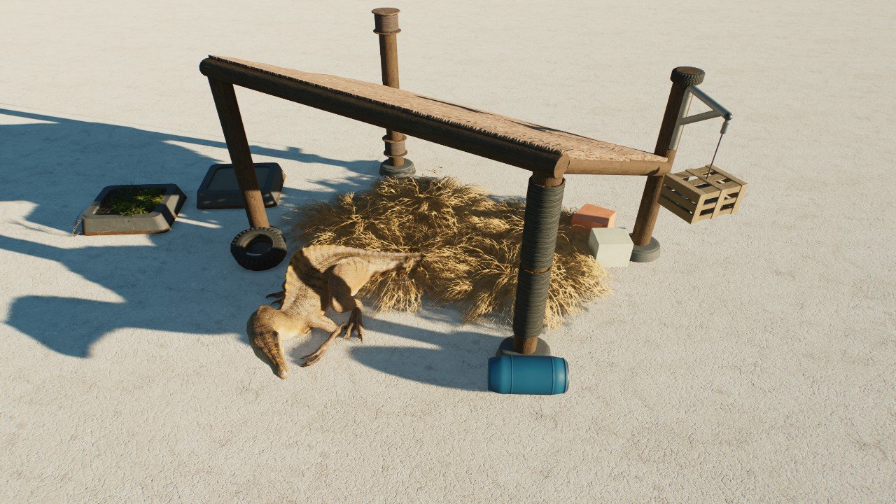 Enriched Thatch Lean-to - Workshop - Jurassic World Evolution 3