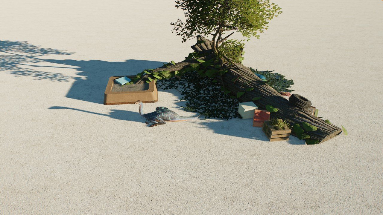 dinosaur rest area with enrichment and water - Workshop - Jurassic ...