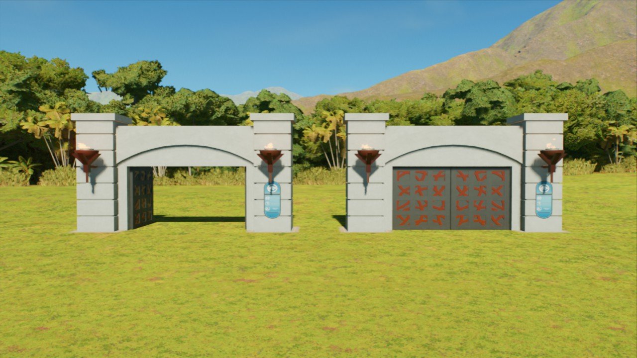 JW Main Street Gate - Workshop - Jurassic World Evolution 3