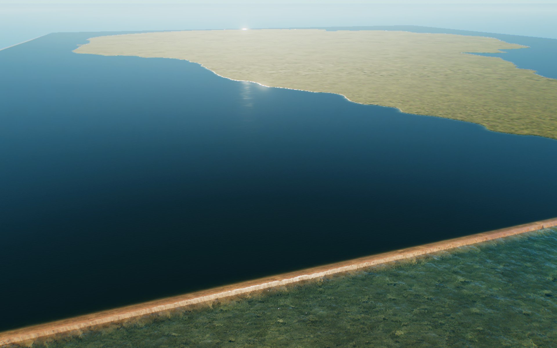 Isla nublar island shape built on a square island map - 创意工坊 - 《侏罗纪世界：进化 3》