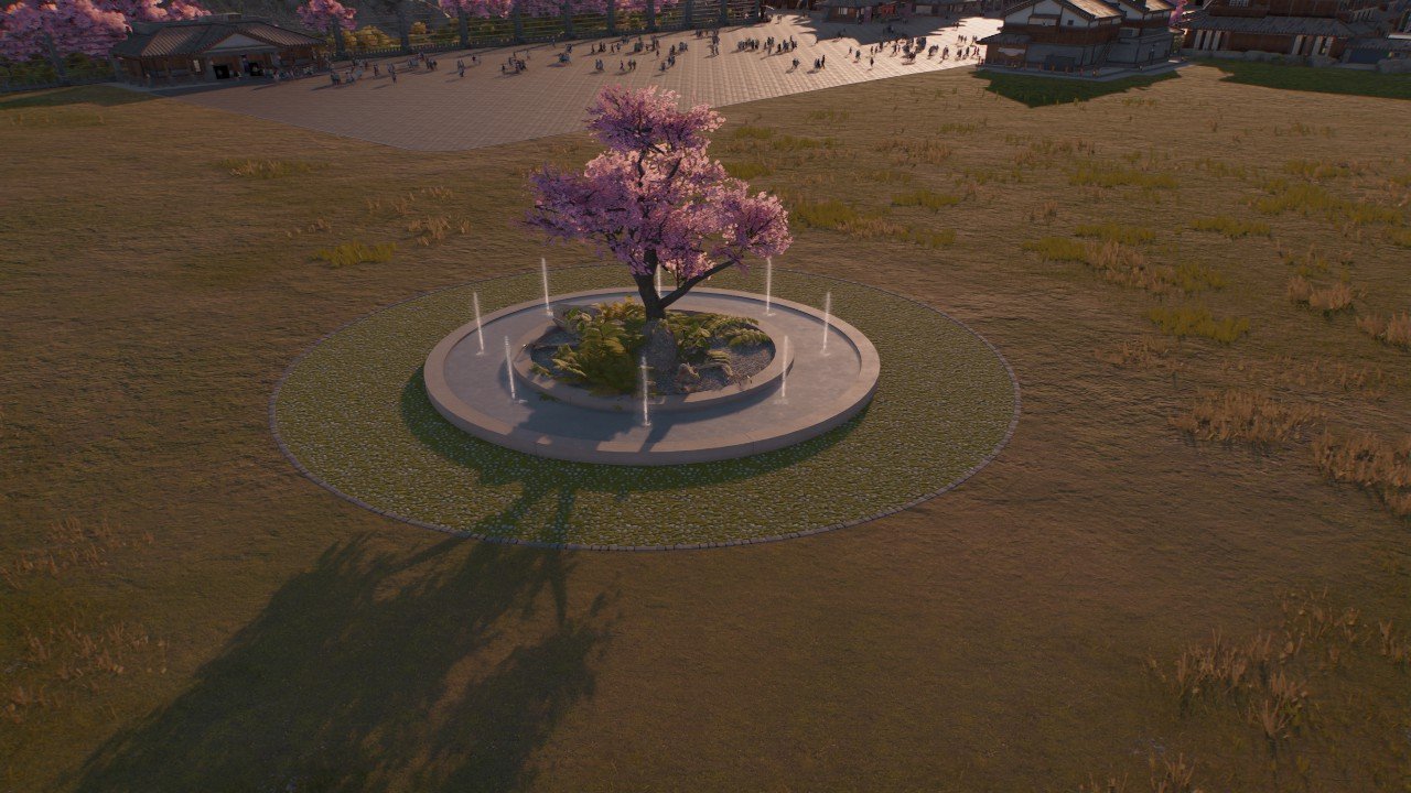 Sakura fountain - Workshop - Jurassic World Evolution 3