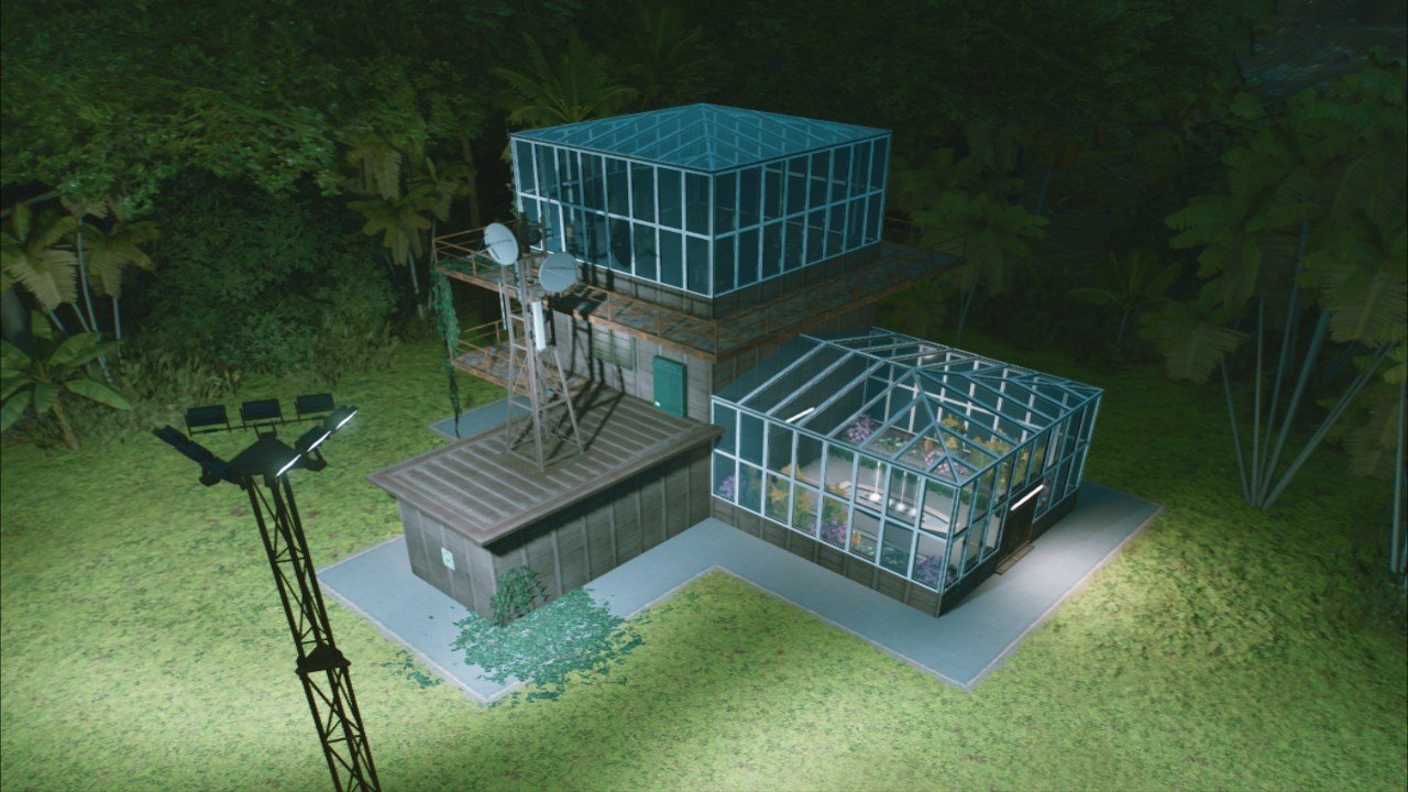 Abandoned building with green house garden - Workshop - Jurassic World ...