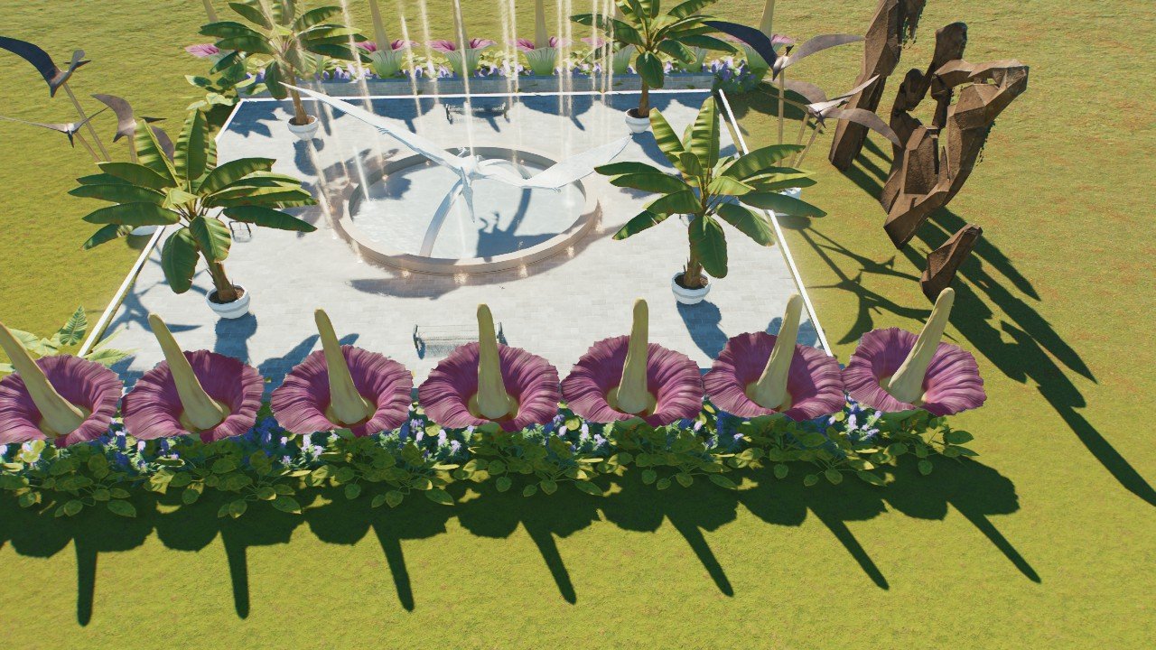 Pterodactyl Fountain - Workshop - Jurassic World Evolution 3