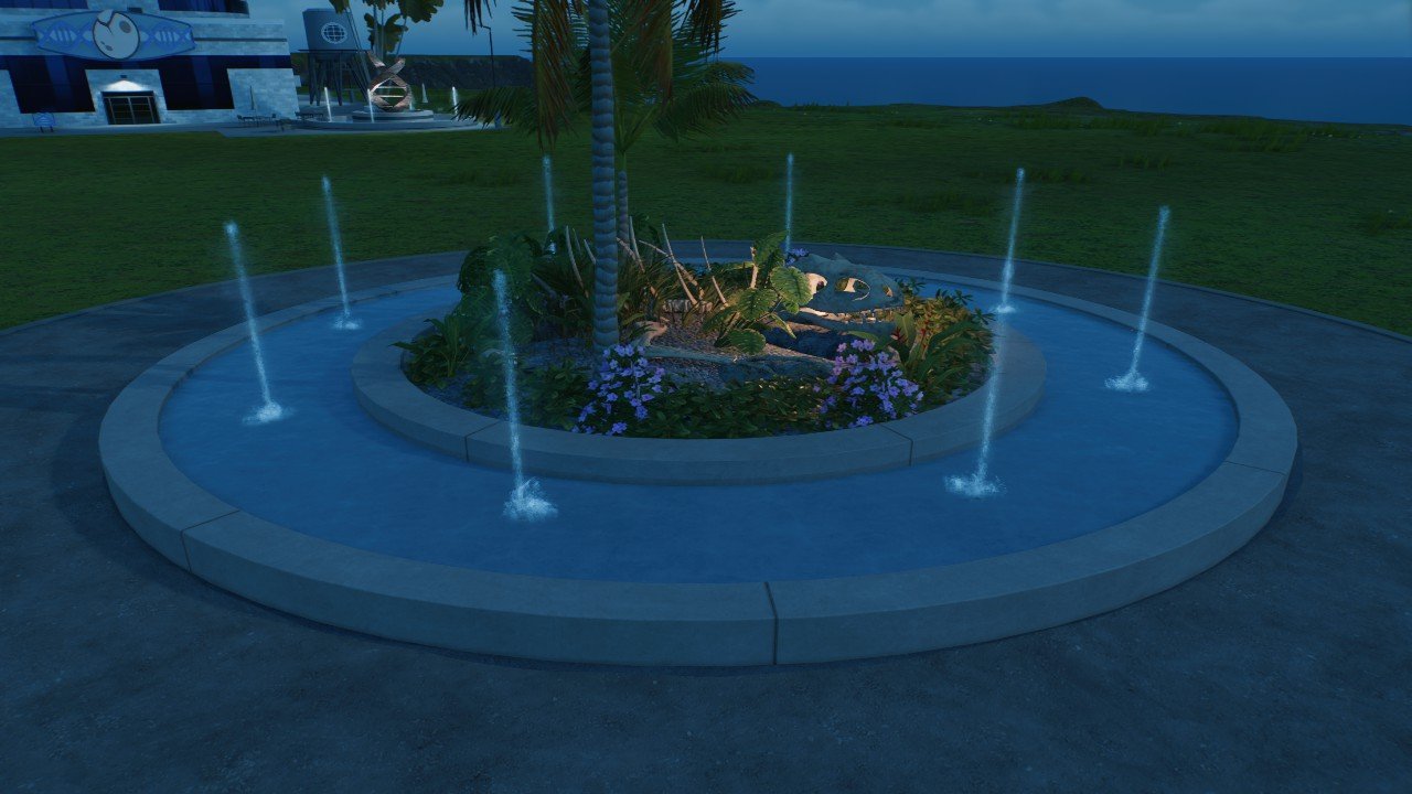 Indominus Rex Fountain - Workshop - Jurassic World Evolution 3