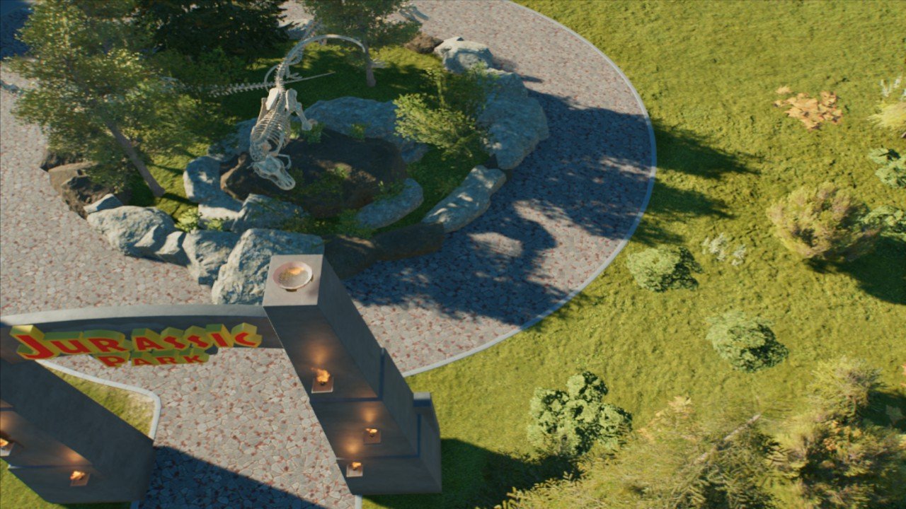 Rock plaza - Jurassic World Evolution 3 creation - Frontier Workshop