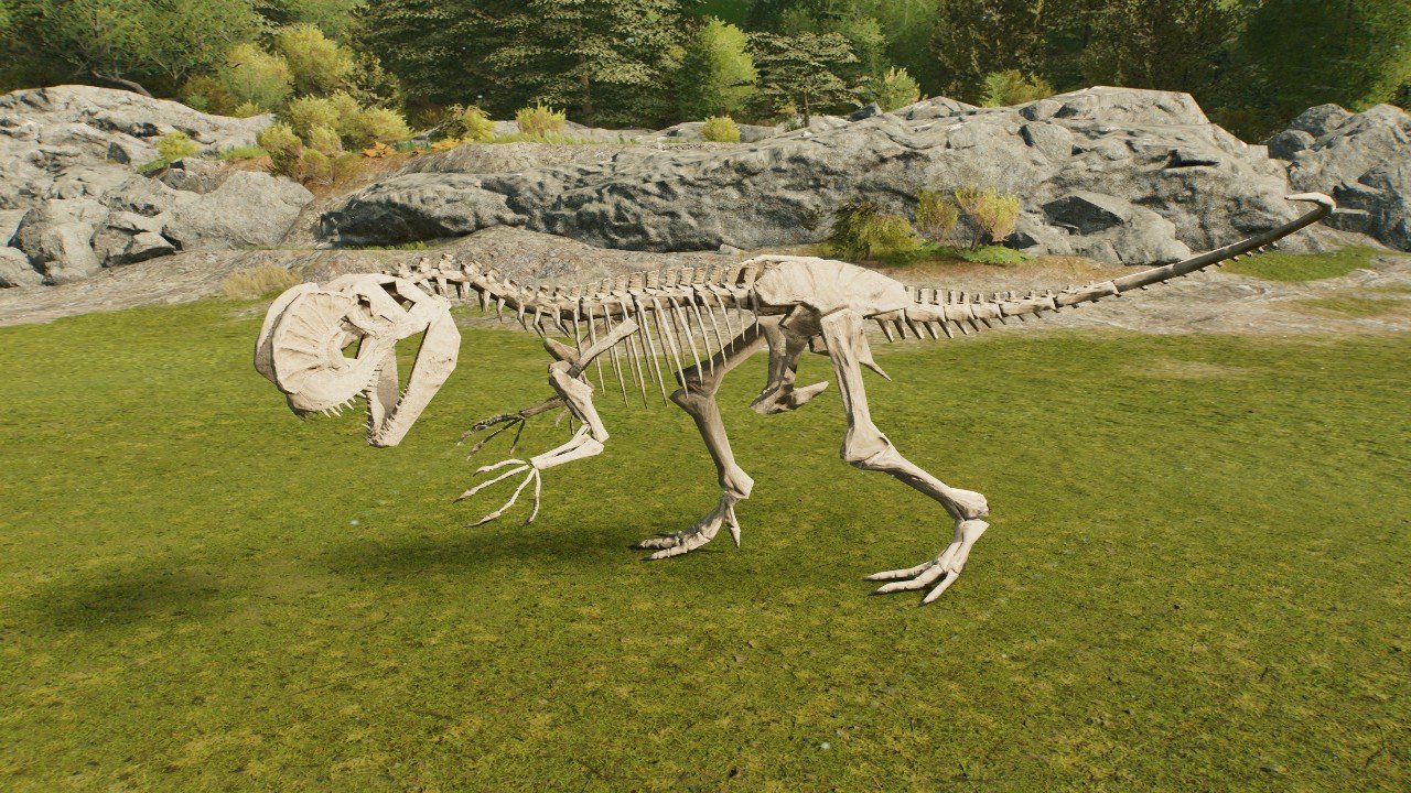 Allosaurus skeleton - Workshop - Jurassic World Evolution 3