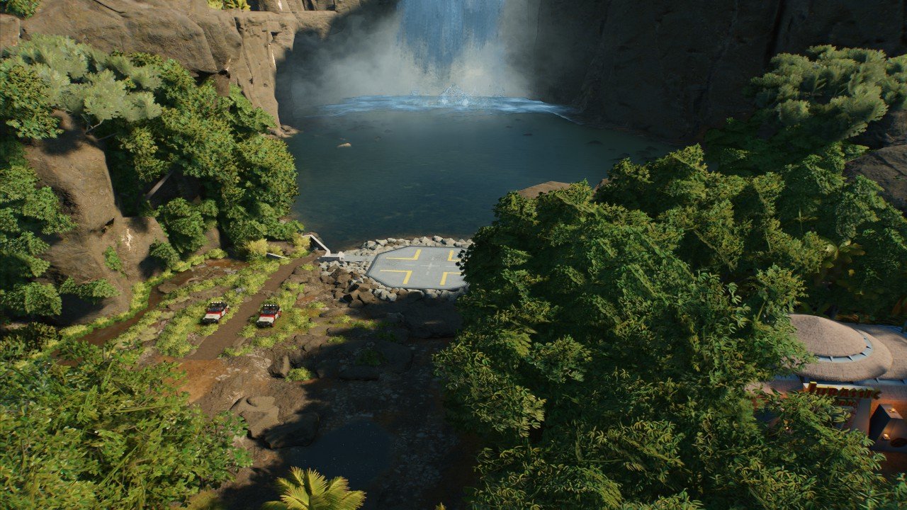 Jrex21 JP Helipad Arrival setup - Workshop - Jurassic World Evolution 3