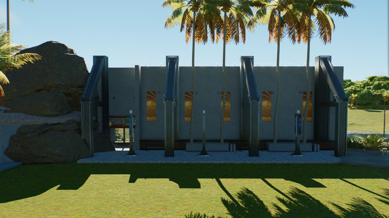 Concrete fence wall - Workshop - Jurassic World Evolution 3